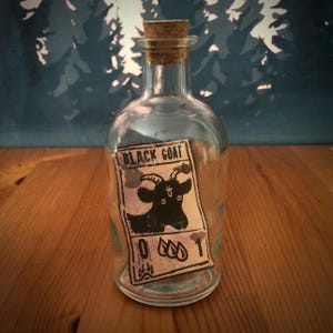 INSCRYPTION Card in a Bottle Squirrel Black Goat Prop - Etsy