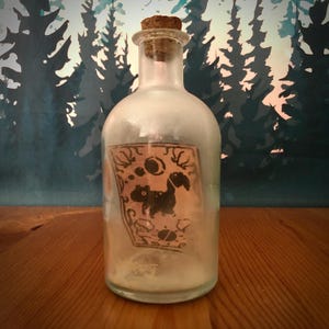 INSCRYPTION Card in a Bottle Squirrel Black Goat Prop - Etsy