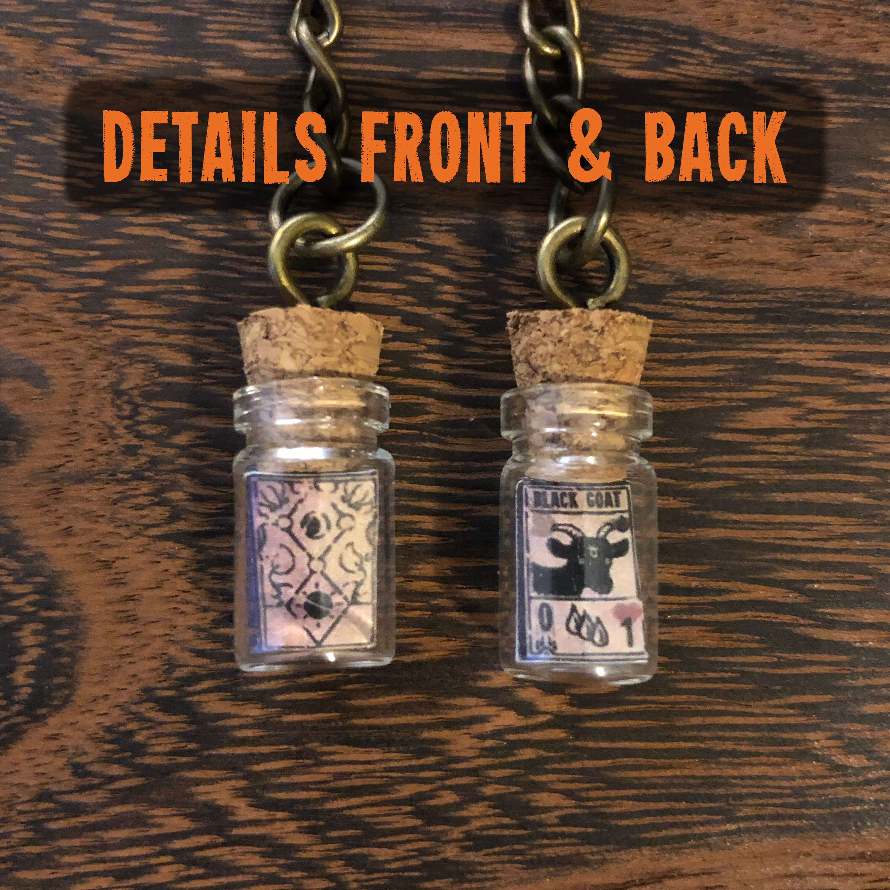 INSCRYPTION Phone Charm Card in a Bottle Squirrel Black Goat Boulder ...