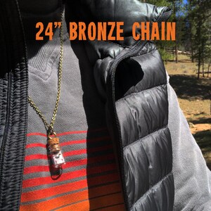 INSCRYPTION Necklace Card in a Bottle Squirrel Black Goat Boulder ...