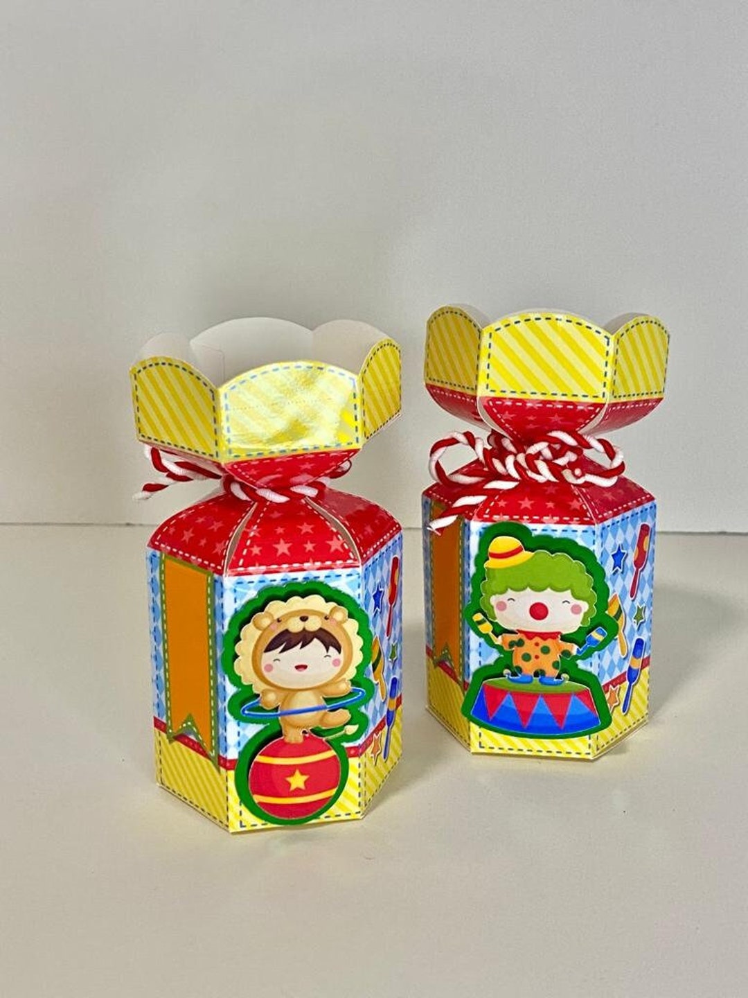 Circus Favor Box, Circus Party, Carnival Favor Box, Carnival Party ...