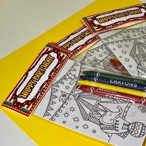 Circus Coloring Book, Circus Party, Carnival Coloring Book, Carnival ...