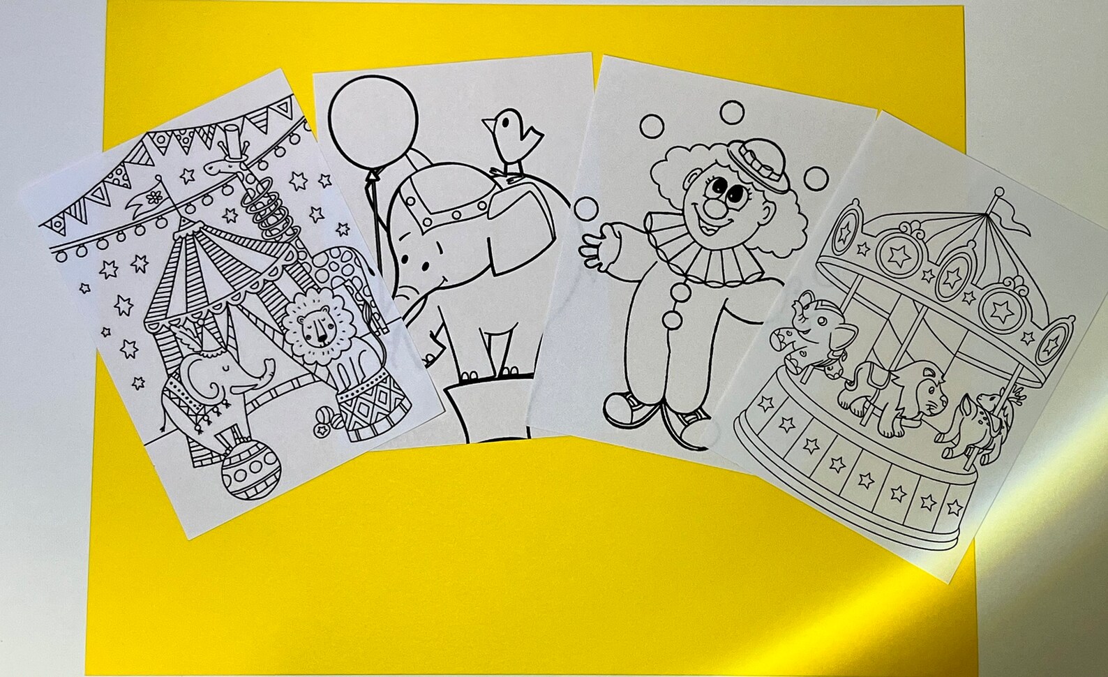 Circus Coloring Book Circus Party Carnival Coloring Book - Etsy