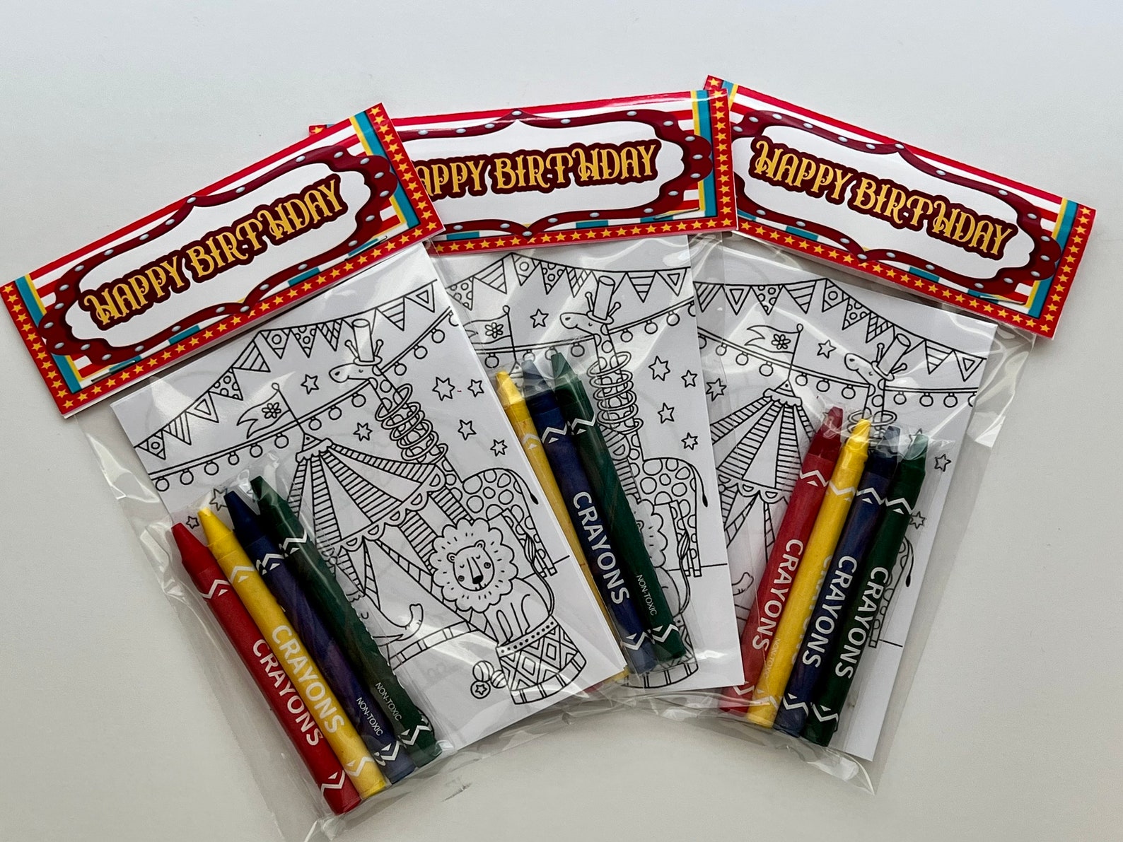 Circus Coloring Book Circus Party Carnival Coloring Book - Etsy