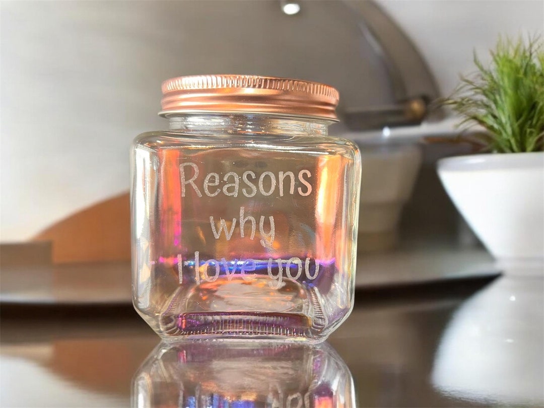 Reasons Why I Love You Jar, Personalized Valentine's Day Gift, Gift for ...
