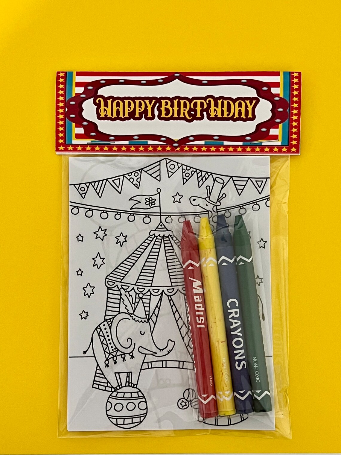Circus Coloring Book Circus Party Carnival Coloring Book - Etsy