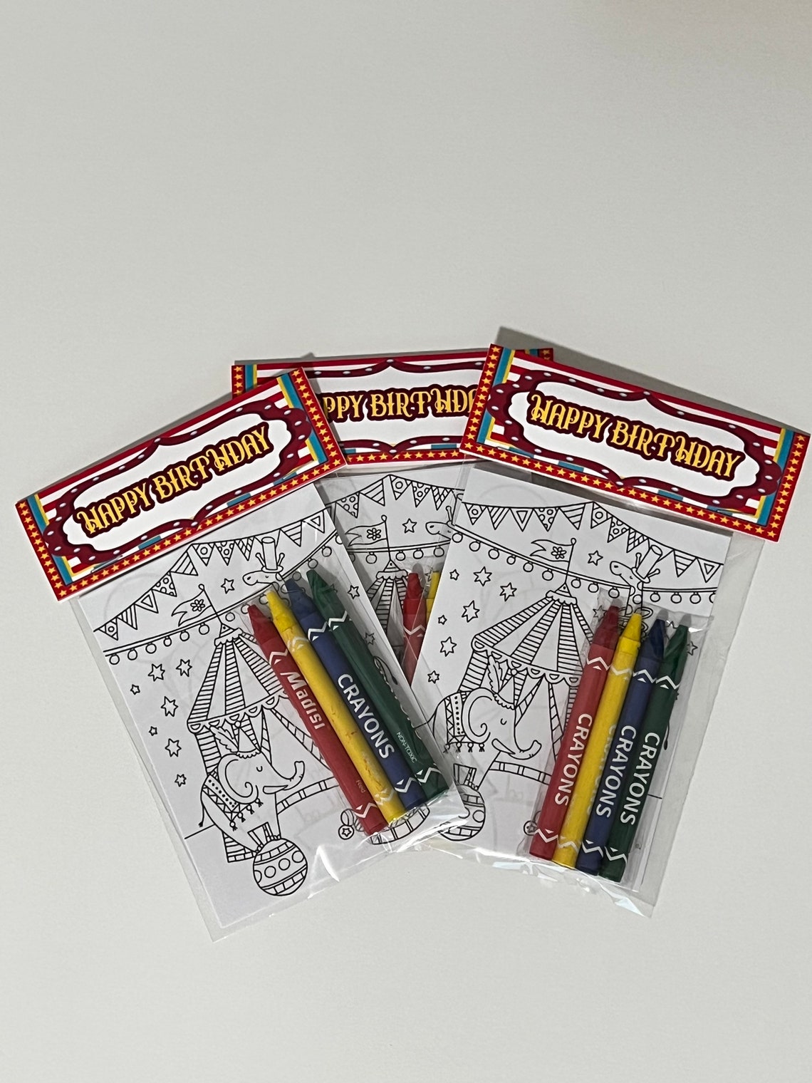 Circus Coloring Book Circus Party Carnival Coloring Book - Etsy