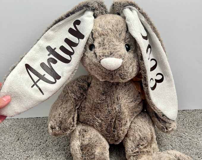 Personalized Easter Bunny Plush, Custom Easter Bunny, Personalized Gift ...