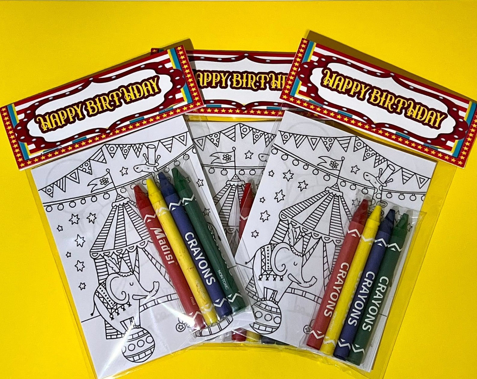 Circus Coloring Book Circus Party Carnival Coloring Book - Etsy