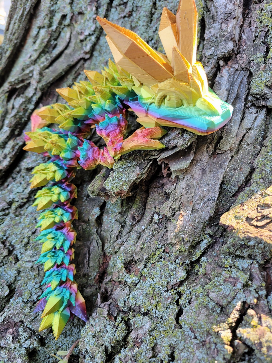 Crystal Dragon Articulating Dragon Cinderwing3d Dragon Fantasy Decor - Etsy