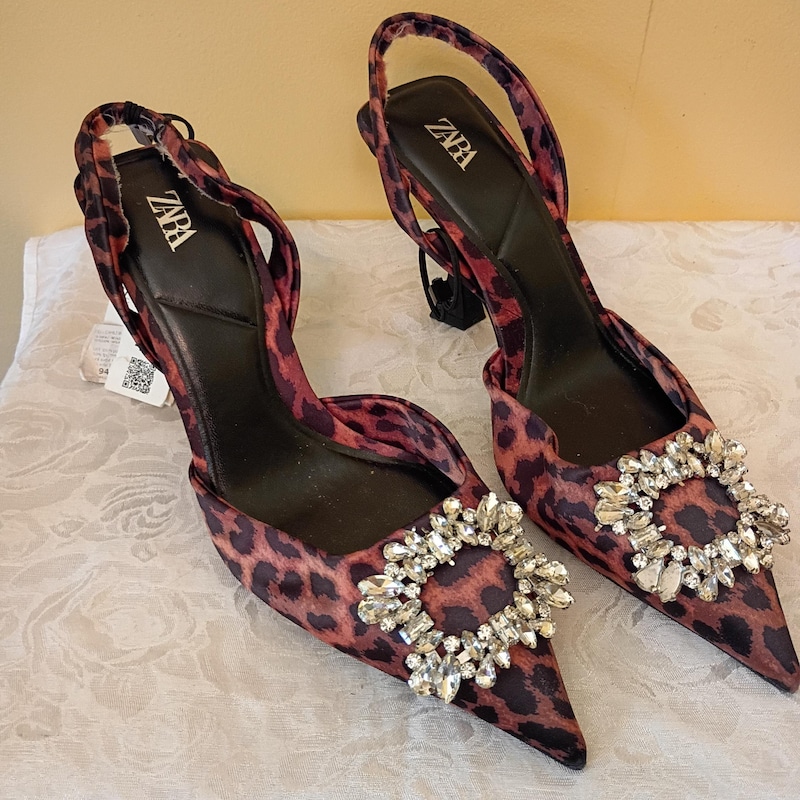 Leopard Print Slingbacks - Etsy