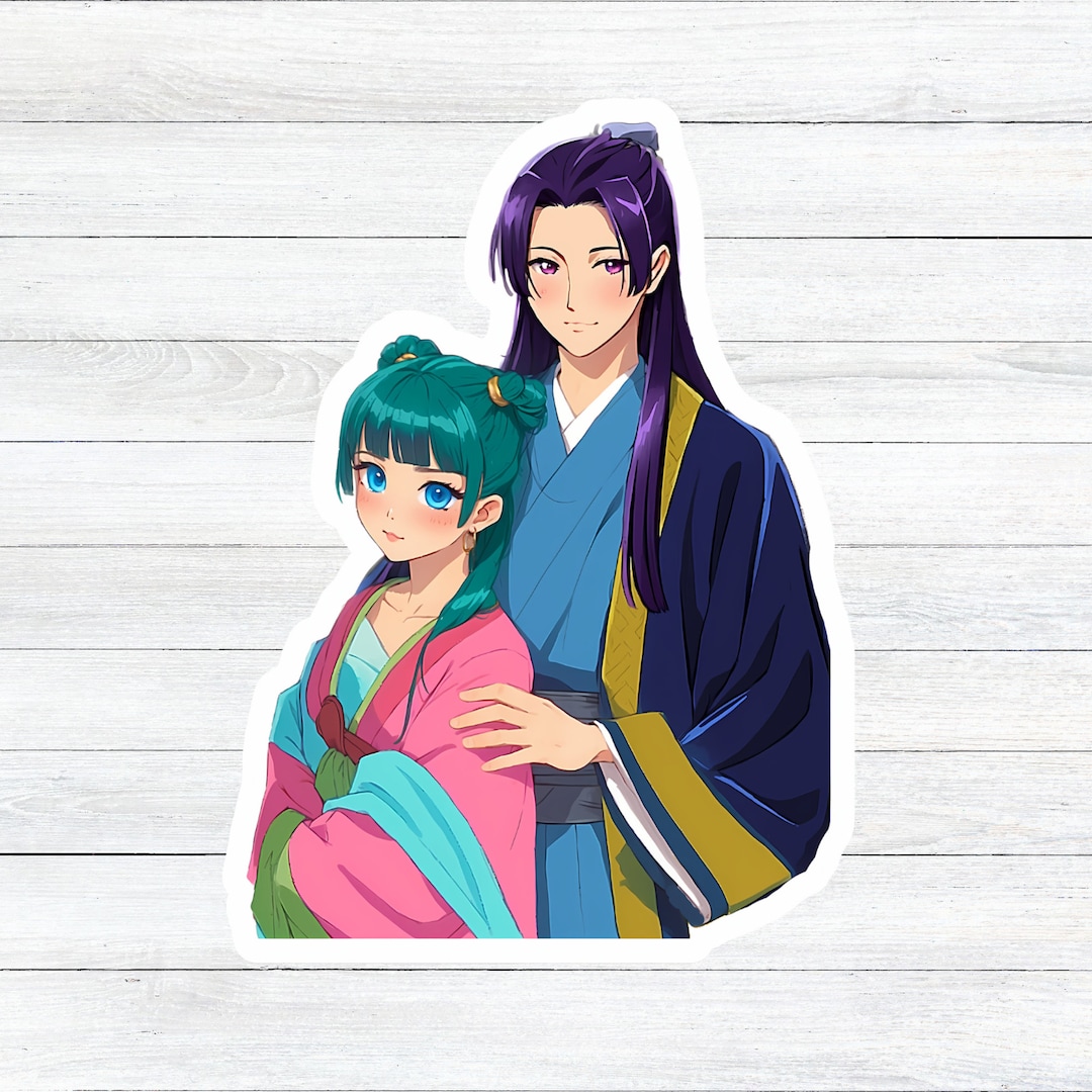 Die-cut Sticker of Mou Mou & Jinshi, Inspired From Apothecary Diaries ...