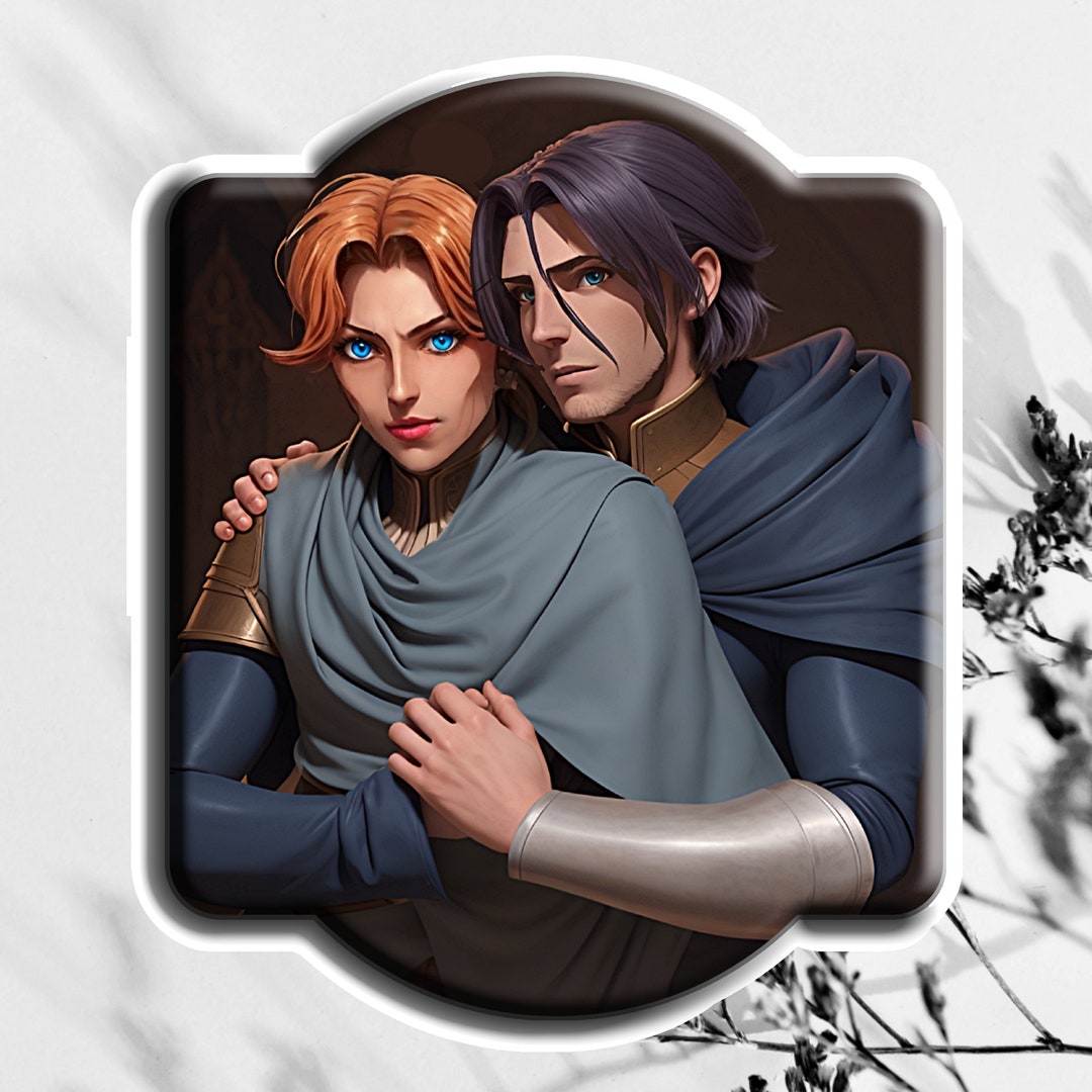 Castlevania Inspired, Sypha & Trevor Sticker, Gothic Castle Art, Laptop ...