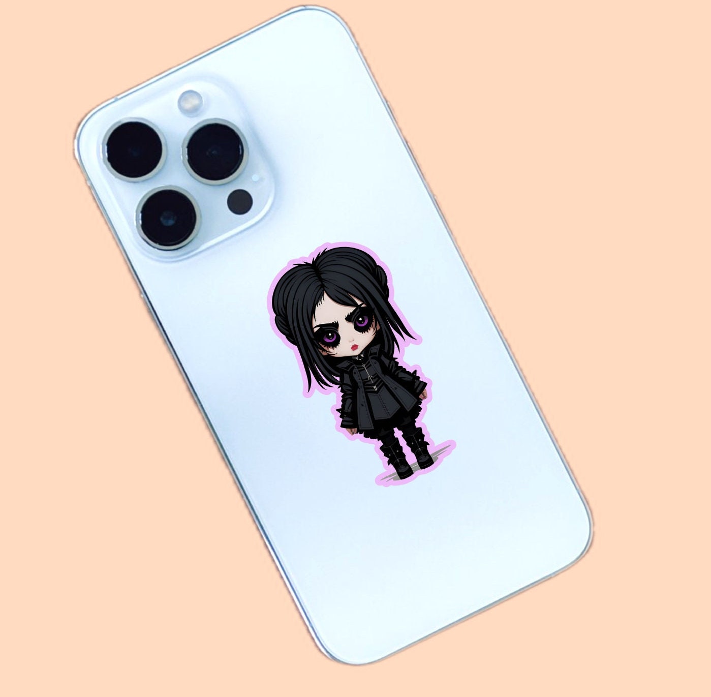 Goth Demon Girl: Goth Girl Demon Black Purple Eyes Edgy Design Gothic ...