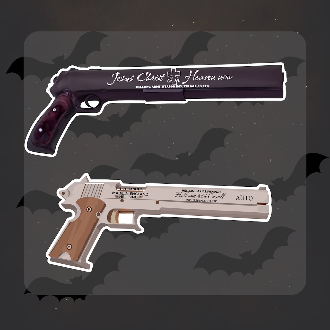 Hellsing's Alucard Weapons Jackal & Casull Pistols - Etsy