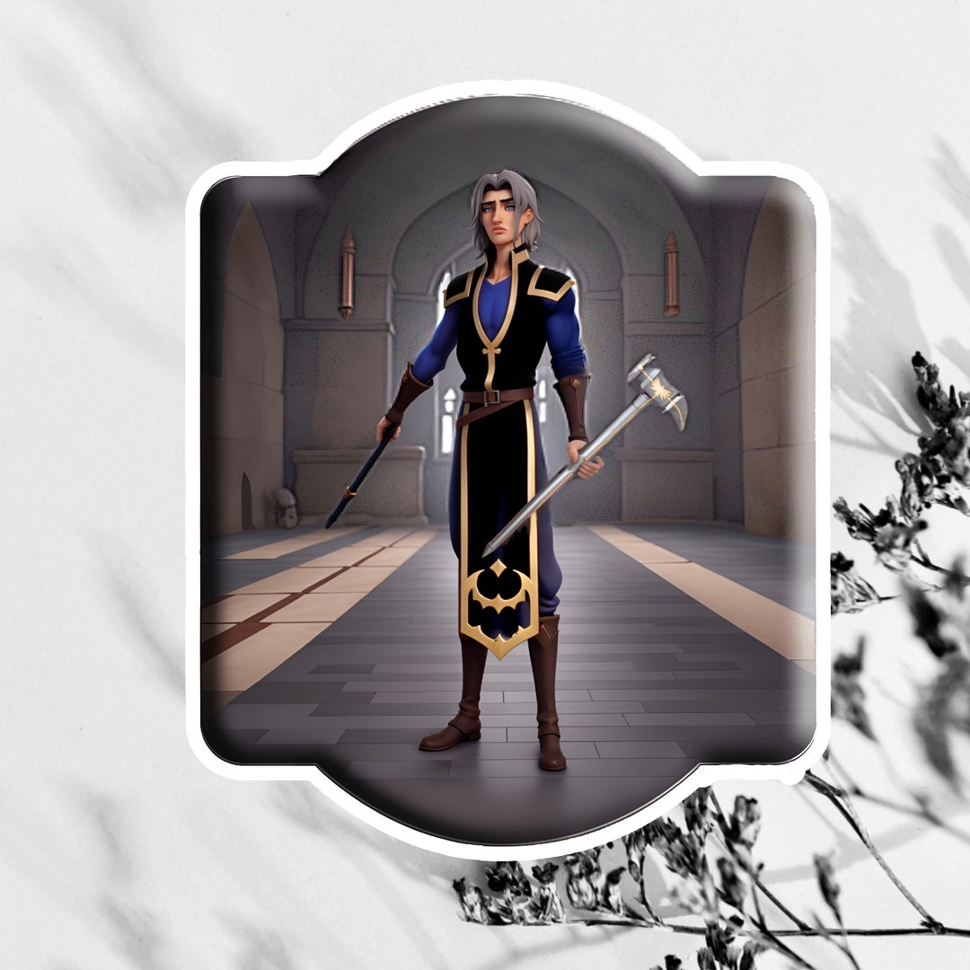 Castlevania Inspired Anime Sticker - Hector Devil Forgemaster With ...