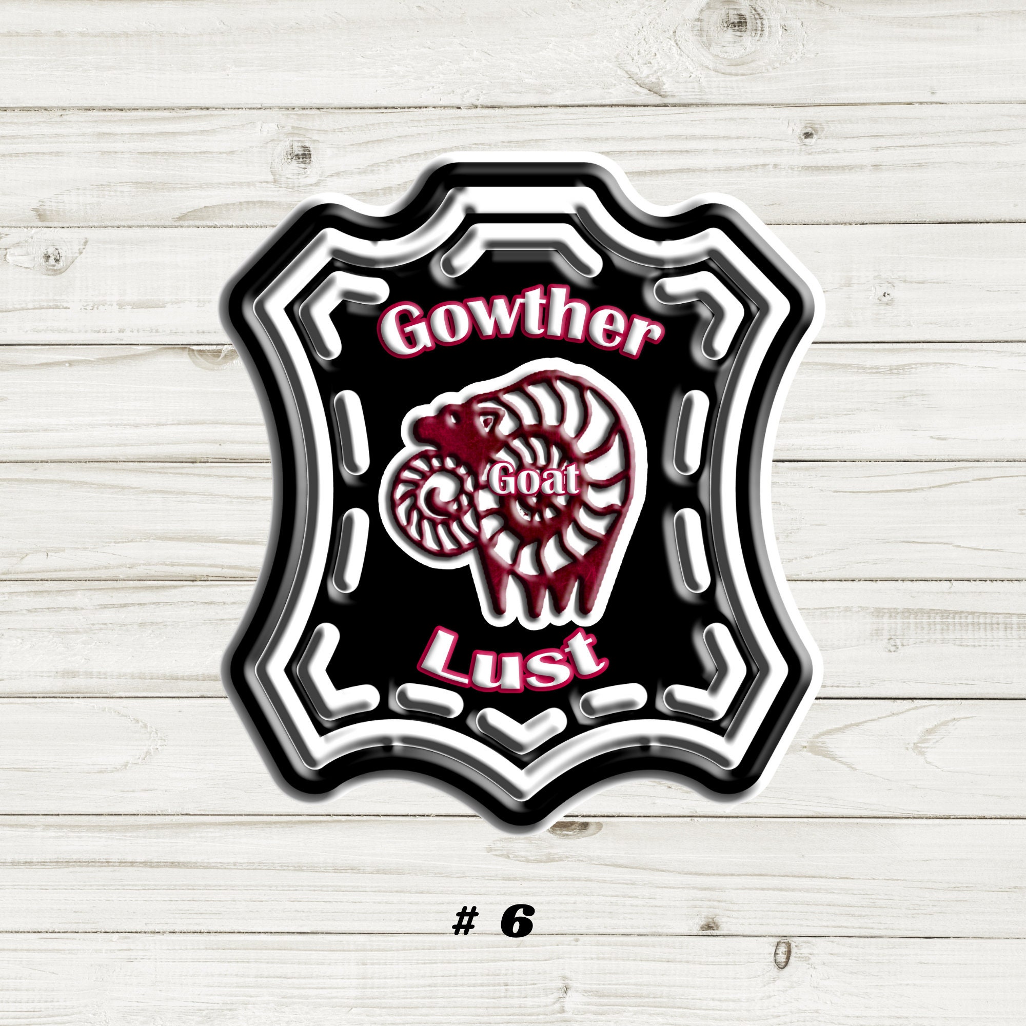 Seven Deadly Sins Symbols Die-cut Sticker Netflix Anime Art in Black ...