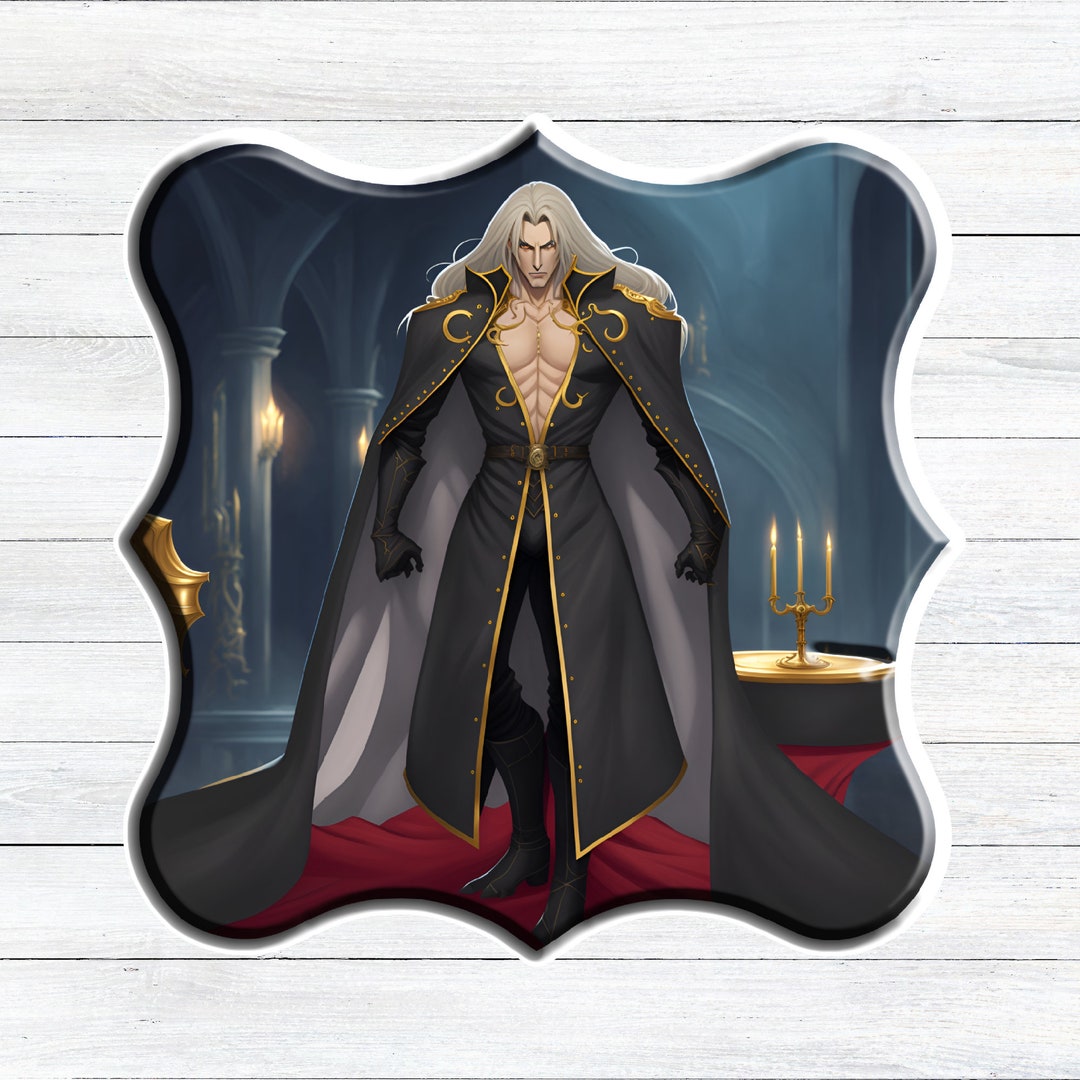 Alucard Castlevania Inspired Sticker - Gothic Vampire Art for Laptops ...