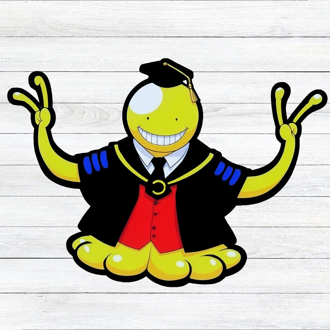 Koro Sensei Die-cut Sticker - Assassination Classroom Inspired- Anime ...