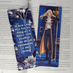 Alucard - Castlevania Inspired Throne Room Bookmark: Anime Vampire ...