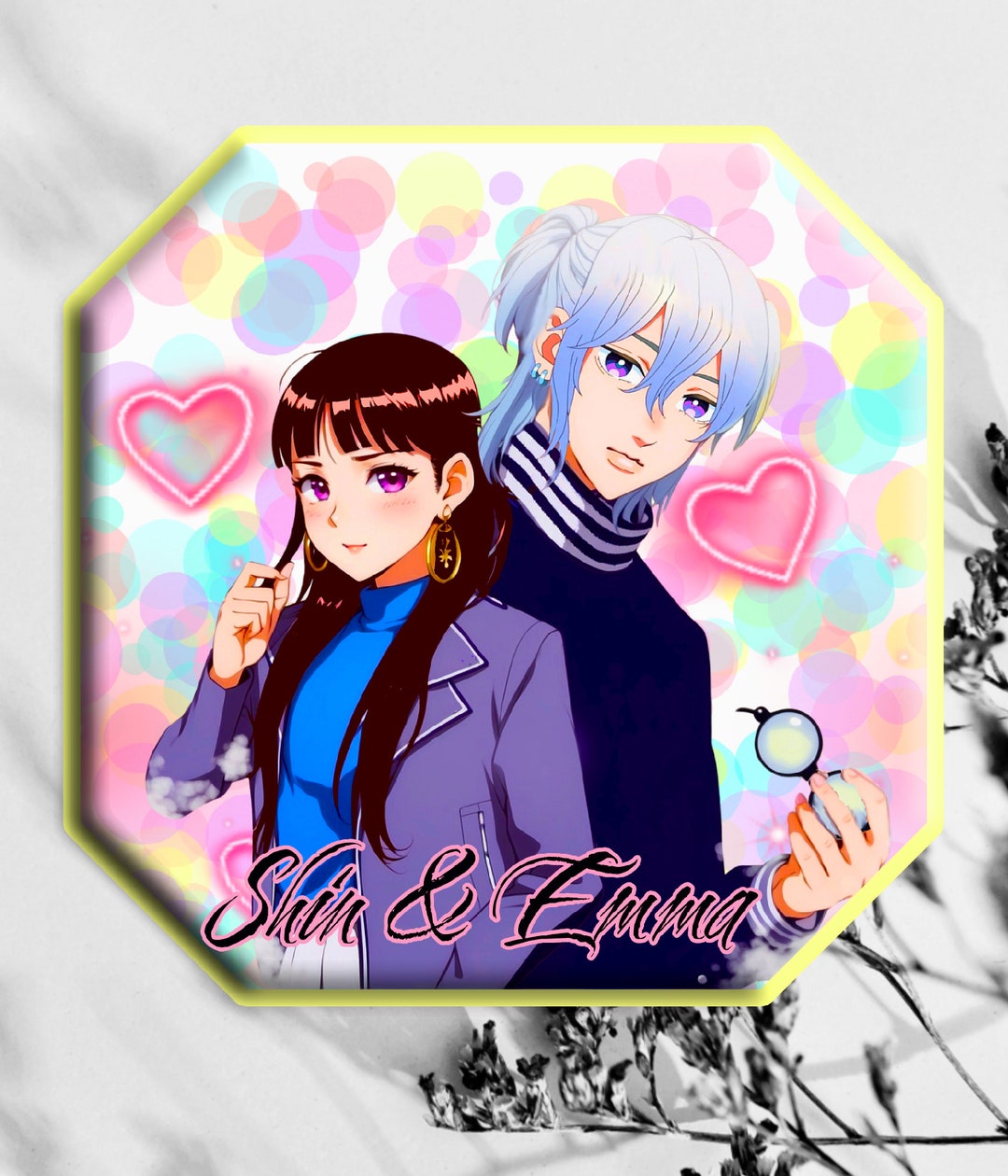 A Sign of Affection Inspired - Anime Sticker - Featuring Shin & Emma on ...