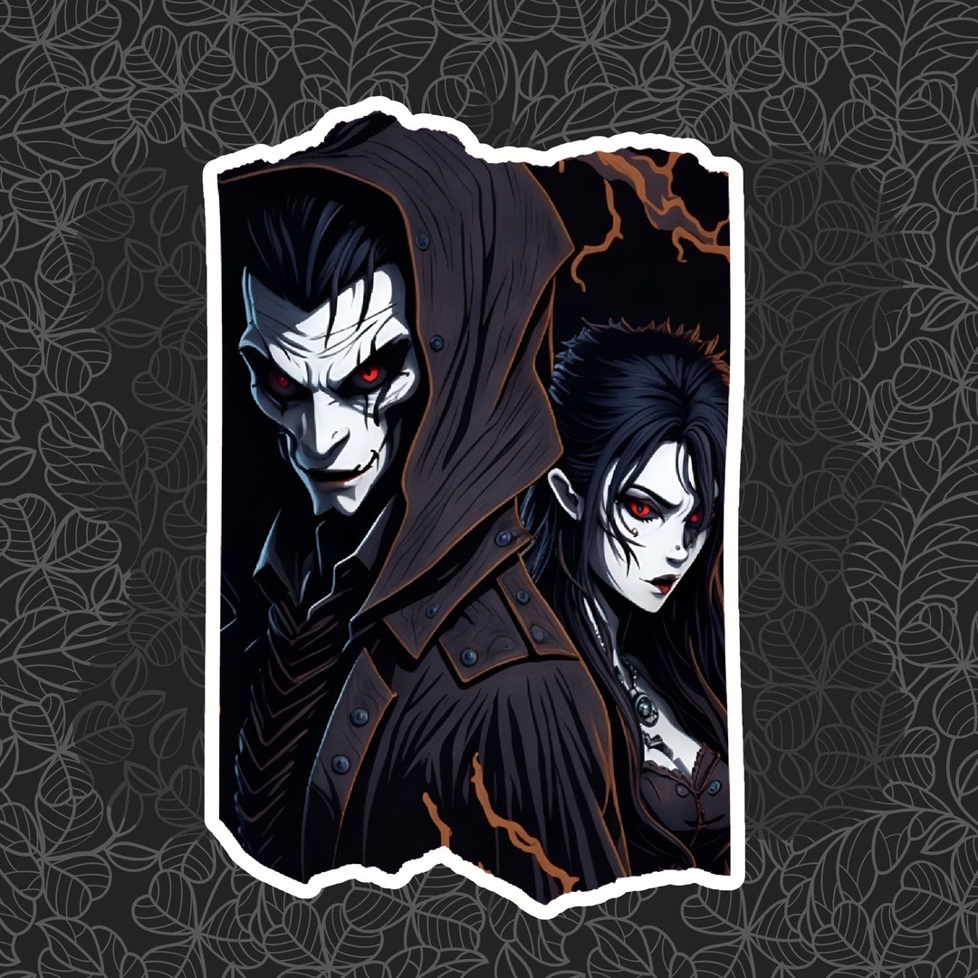 Vampires -die-cut Sticker -, Dark Romance, Gothic Decal, Unique Artwork ...