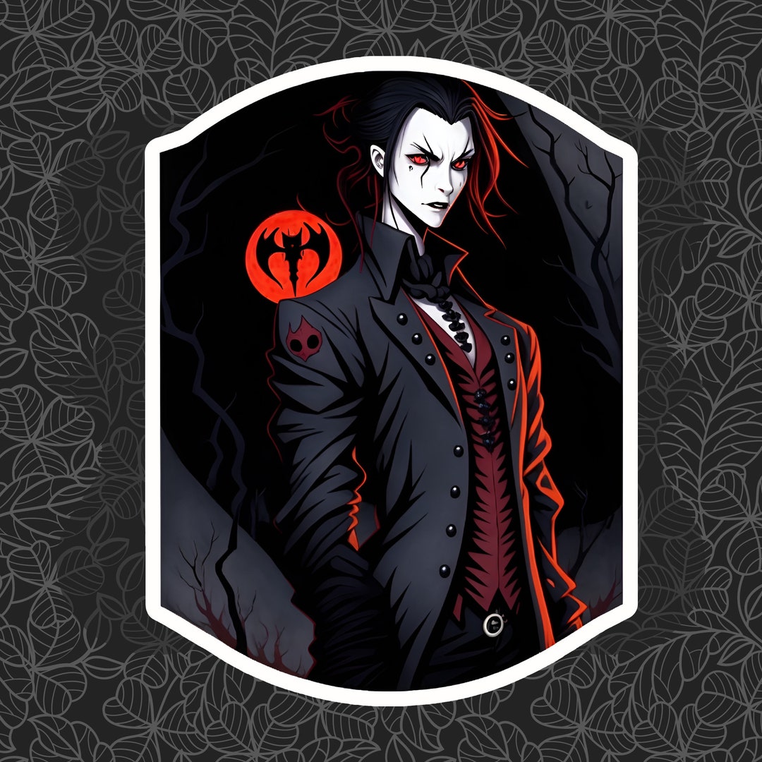 Anime Style Vampire - Die-cut Sticker - Fantasy Theme, Japanese ...