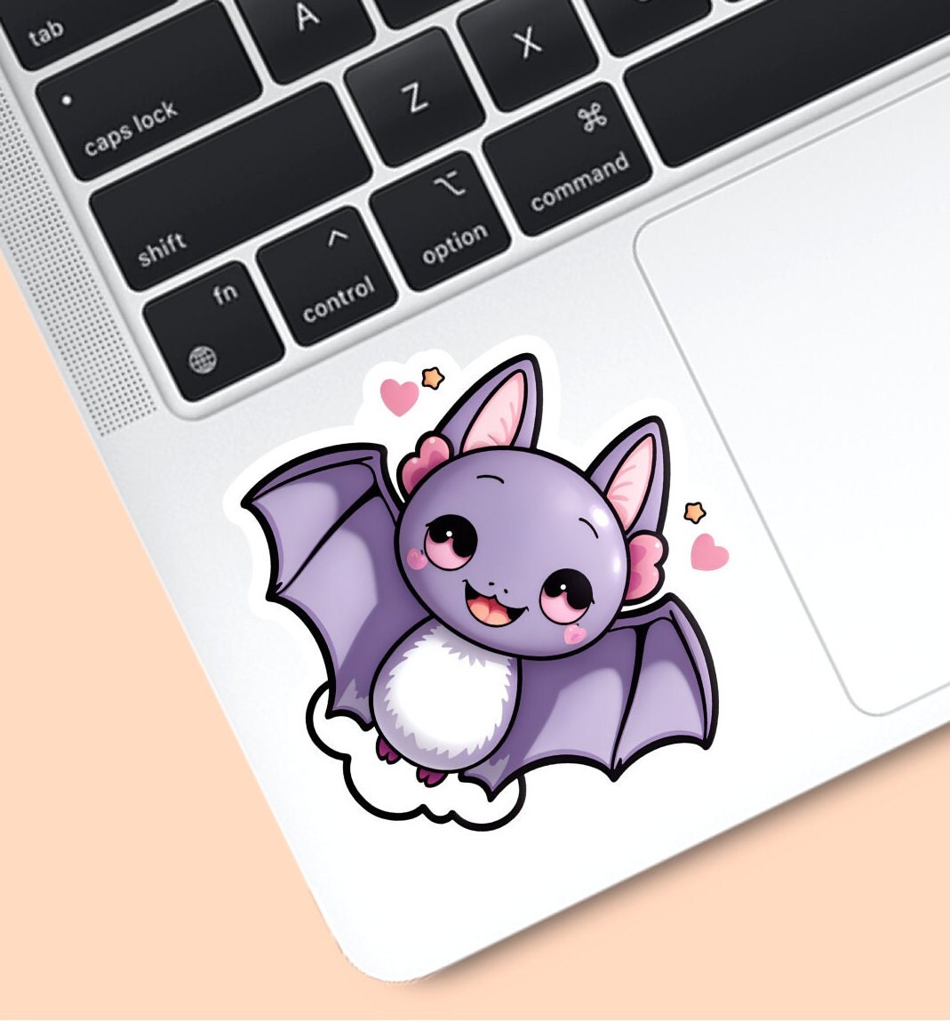 Kawaii Purple Bat Sticker – Cute Laptop Decal - Etsy