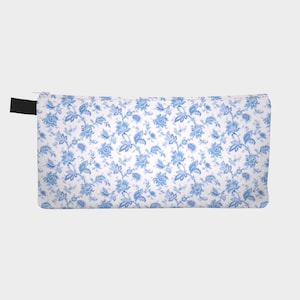 Blue Floral Pencil Case - Etsy