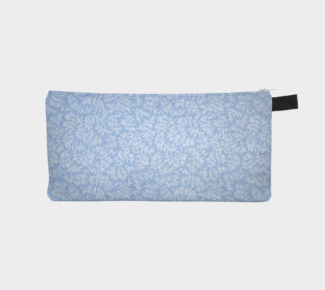 Fine Blue Floral Pencil Case - Etsy