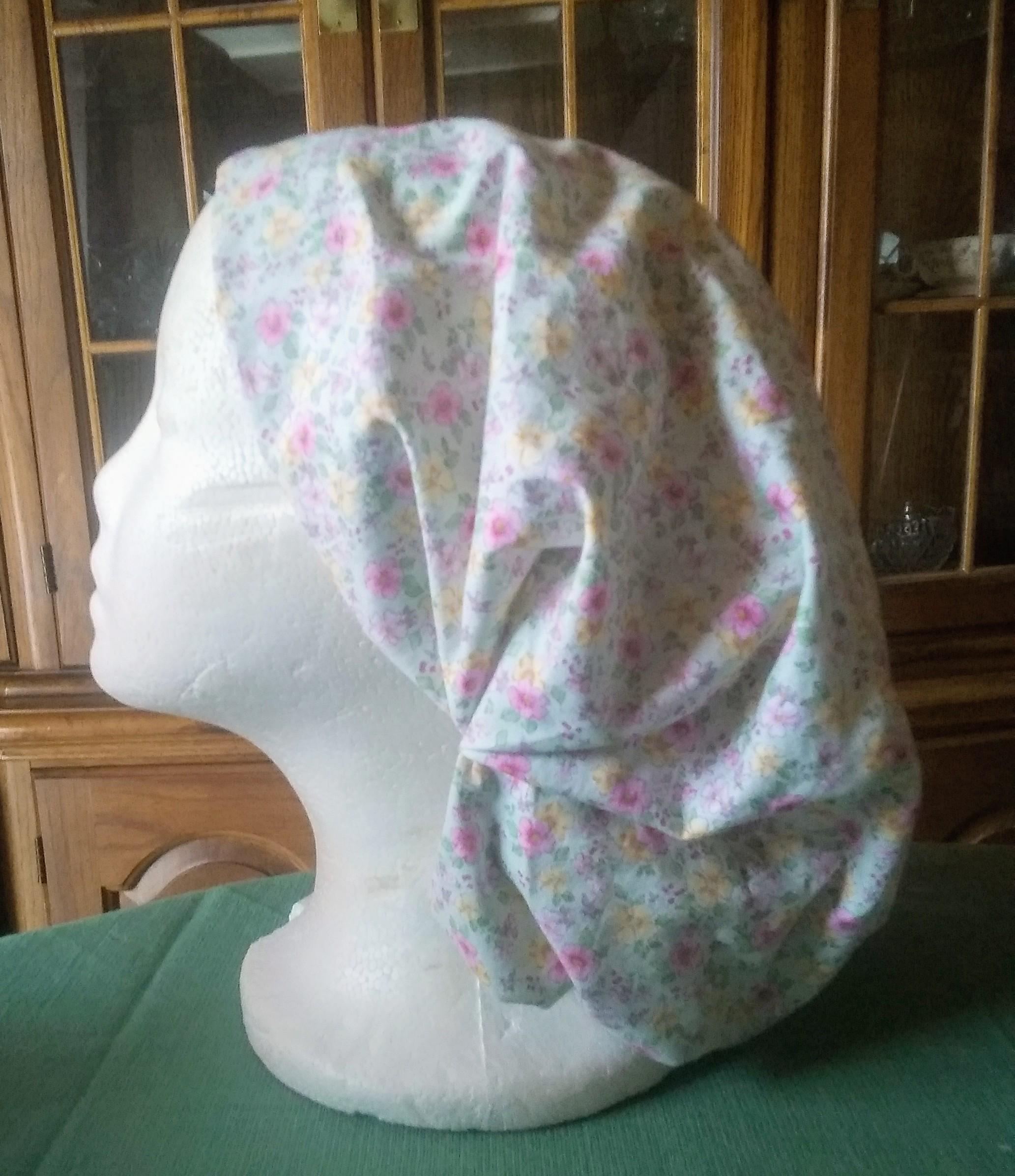 Handmade Cotton Snood: Full Coverage Hair Scarf With Adjustable Tie ...