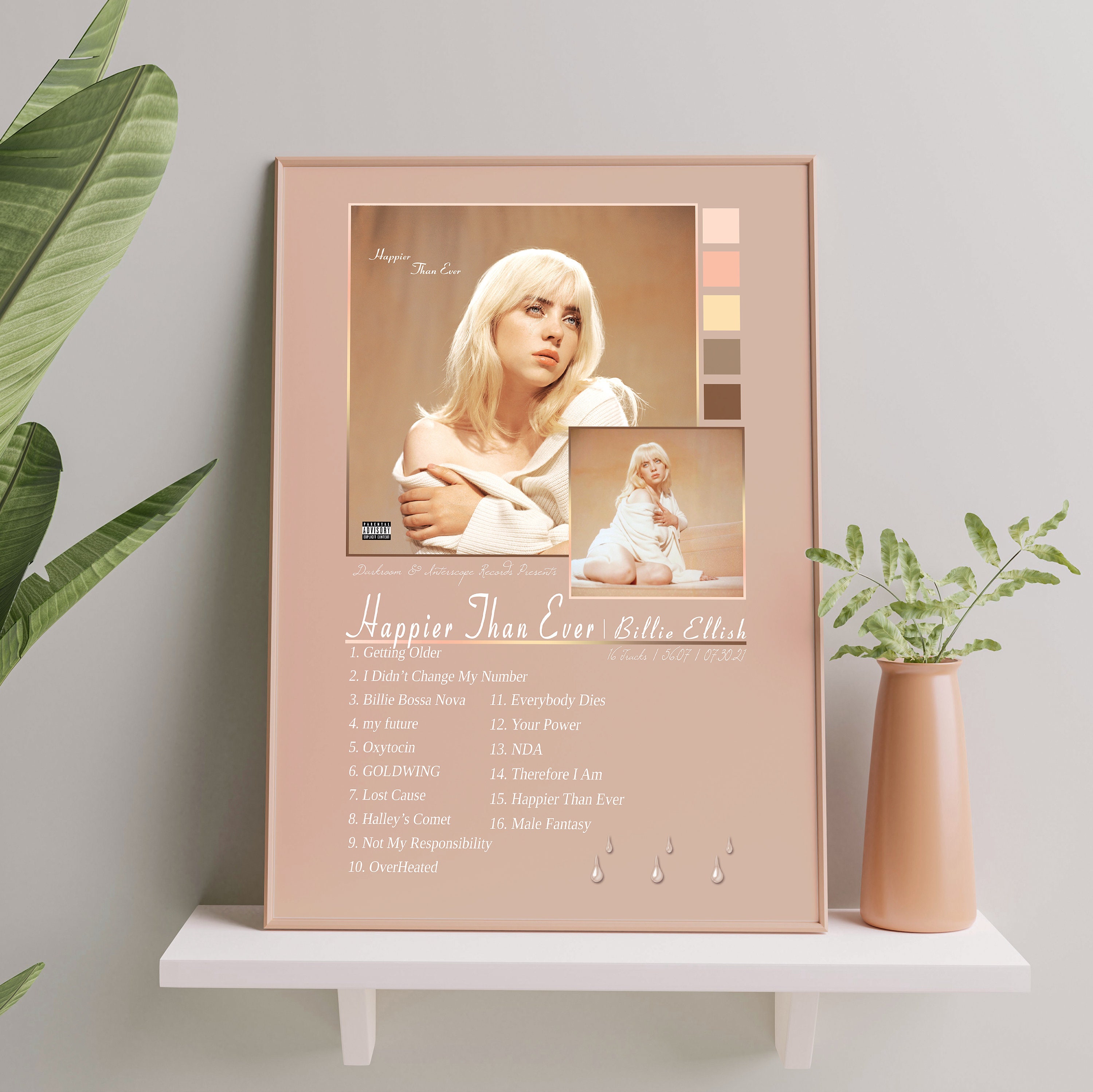 Custom Aesthetic Album Tracklist Poster - Choose Your Album - DIGITAL ...