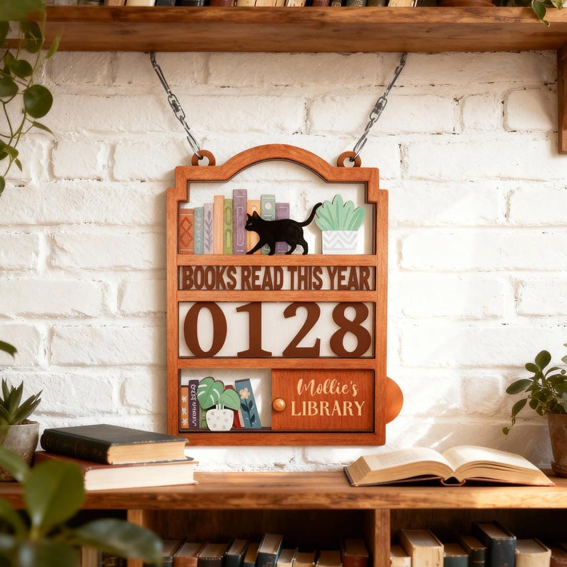 Books Read Tracker - Books Read This Year, up to 9999 Books, Bookshelf ...