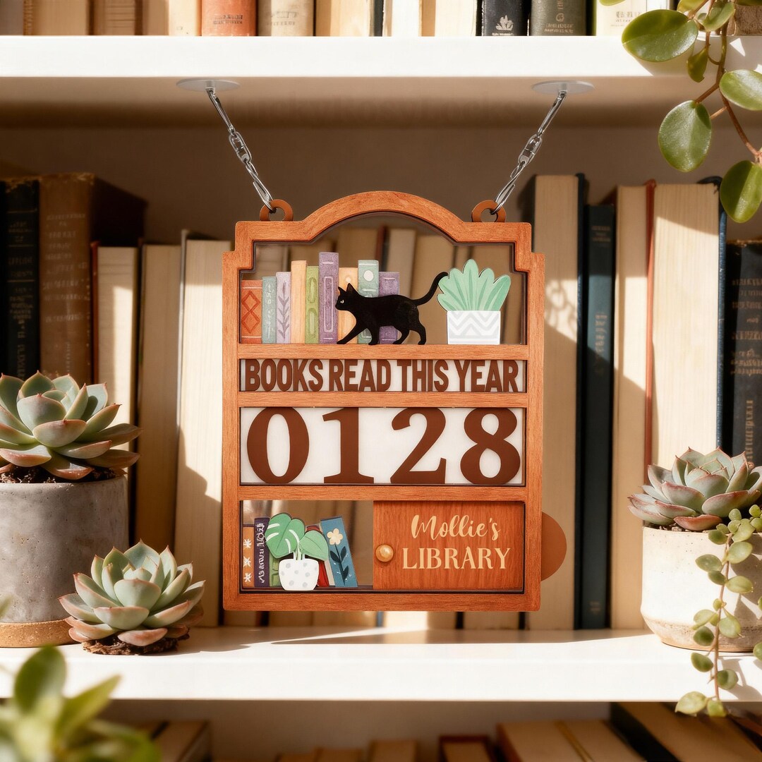 Books Read Tracker - Books Read This Year, up to 9999 Books, Bookshelf ...