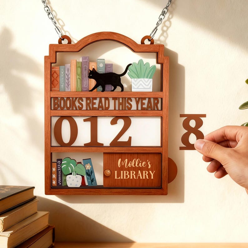 Books Read Tracker - Books Read This Year, up to 9999 Books, Bookshelf ...