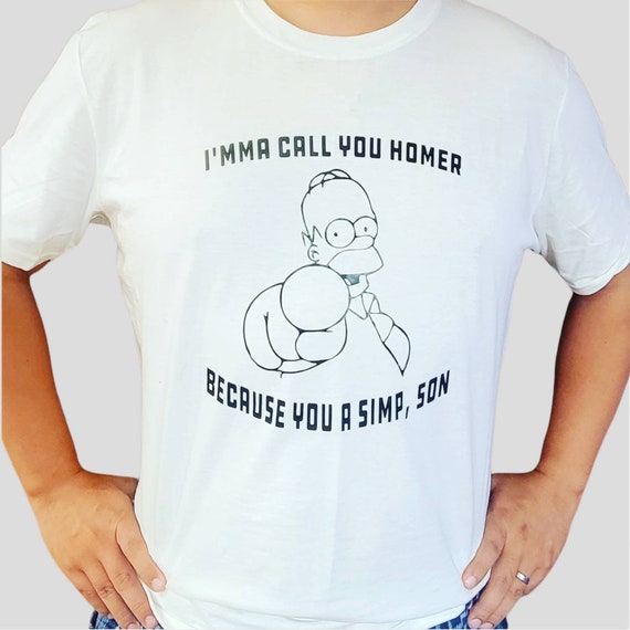 Homer Simpson simp Tshirt Funny | Etsy