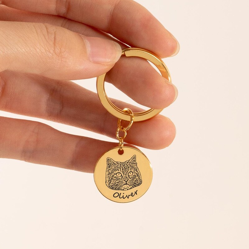 Custom Dog Keychain - Etsy