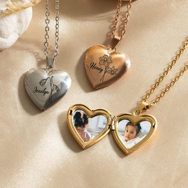 Personalized Photo Necklace - Etsy