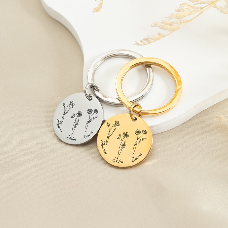 Flower Keychain - Etsy