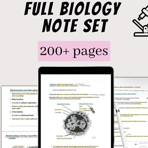 BIOCHEMISTRY NOTE SET - Etsy