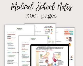 Medical School Notes | Etsy