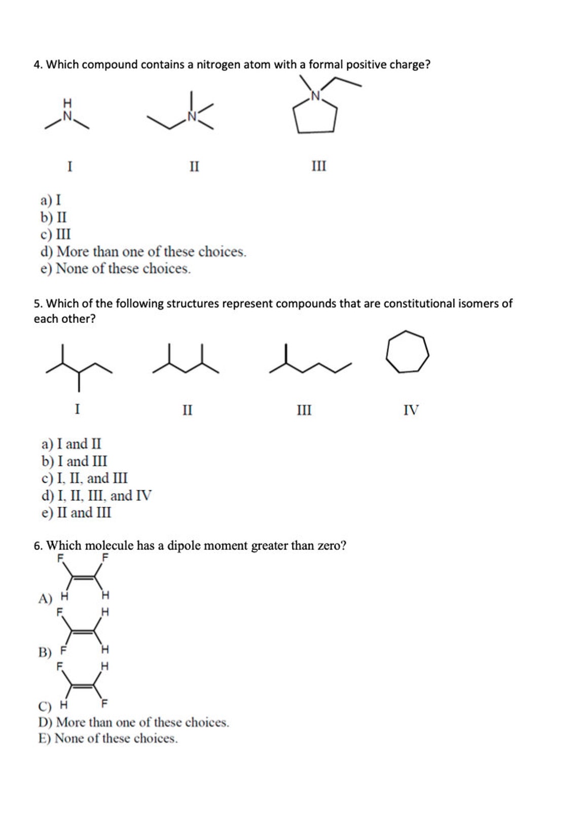 ORGANIC CHEMISTRY QUIZ - Etsy