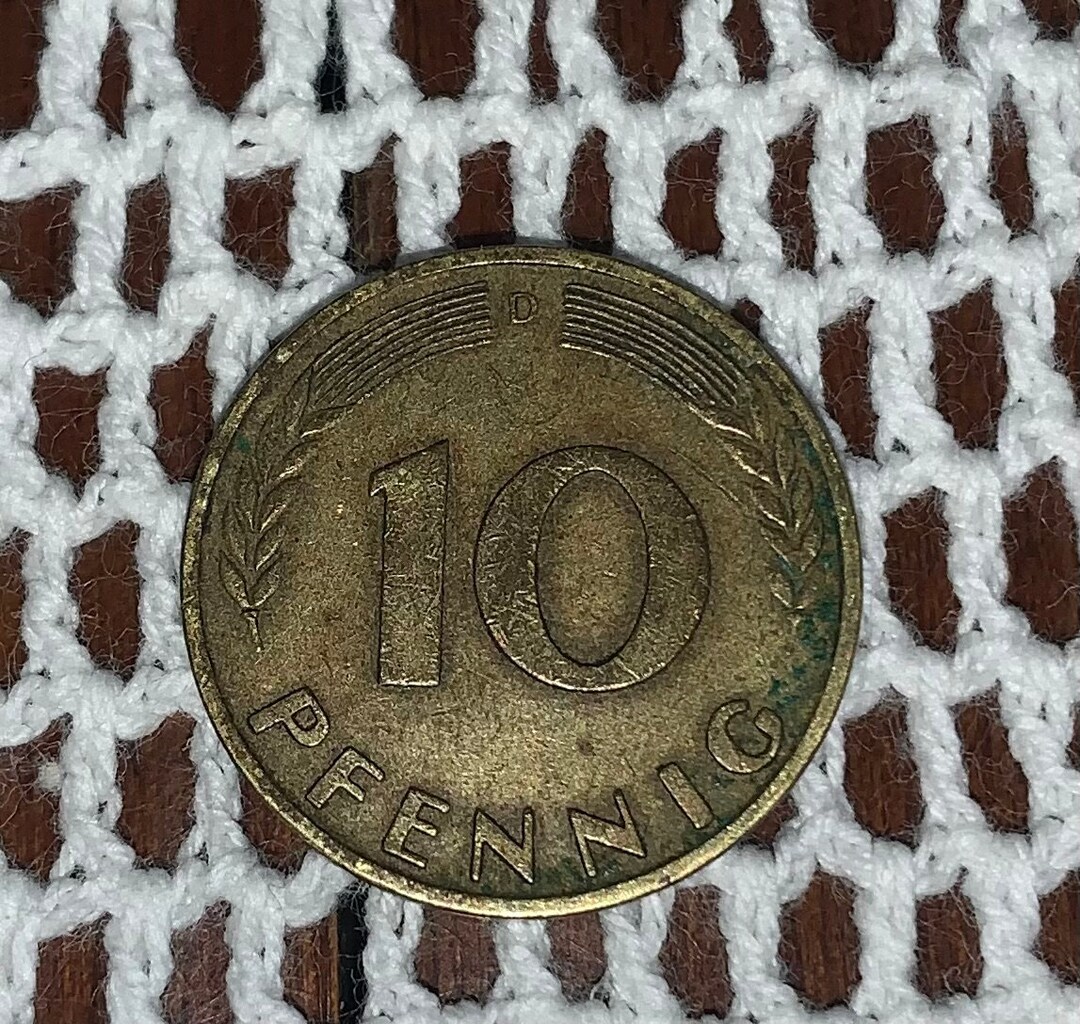 10 Pfenning 1950 D Germany - Etsy