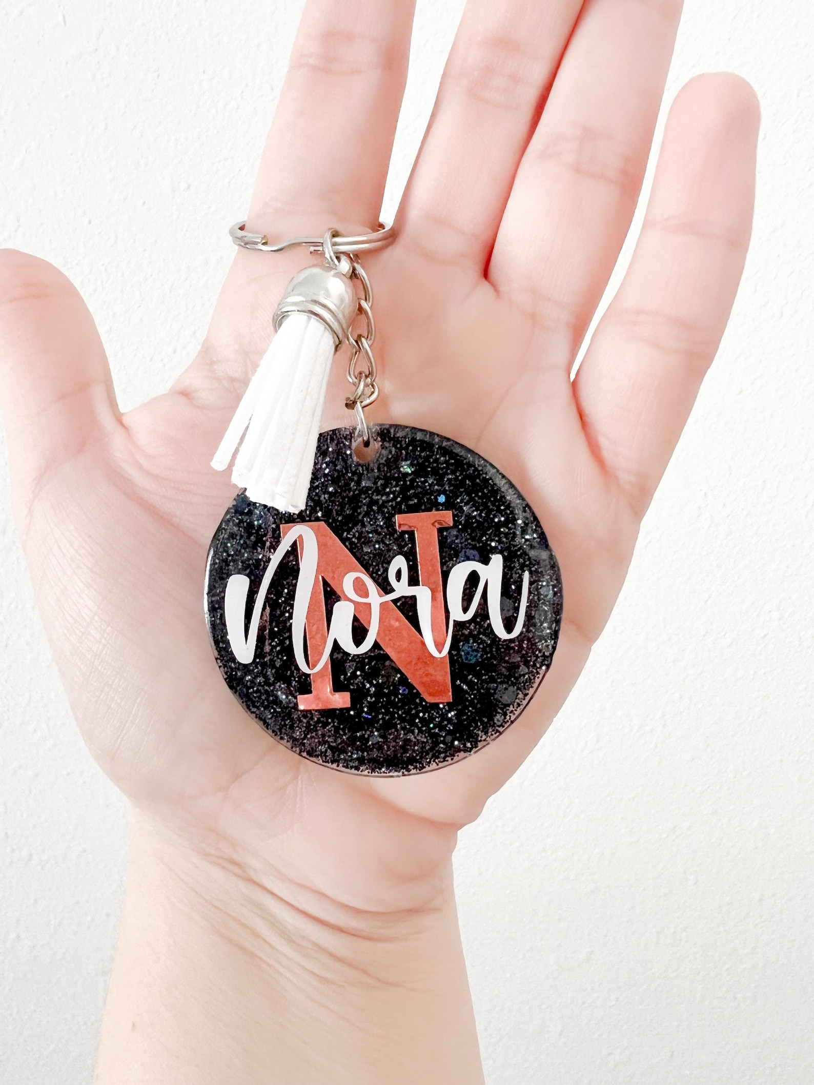 PERSONALIZED ACRYLIC KEYCHAINS Glitter Gifts for Her | Etsy