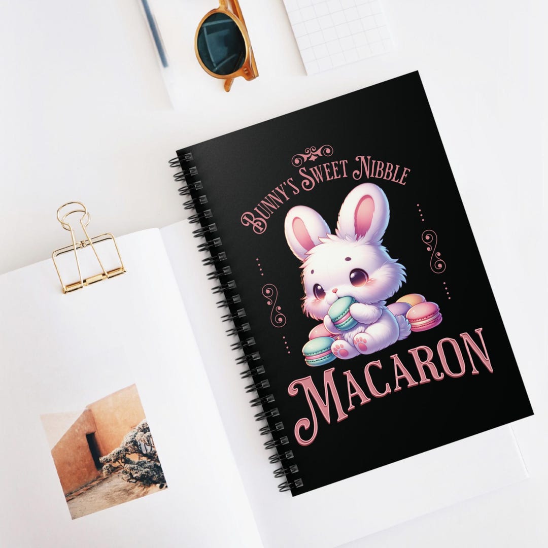 Bunny Inspired Notebook, Cute School Journal, Work Notebook, Gift for ...