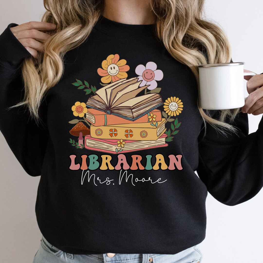 Personalized Librarian Sweater, Custom Librarian Sweater, Gift for ...