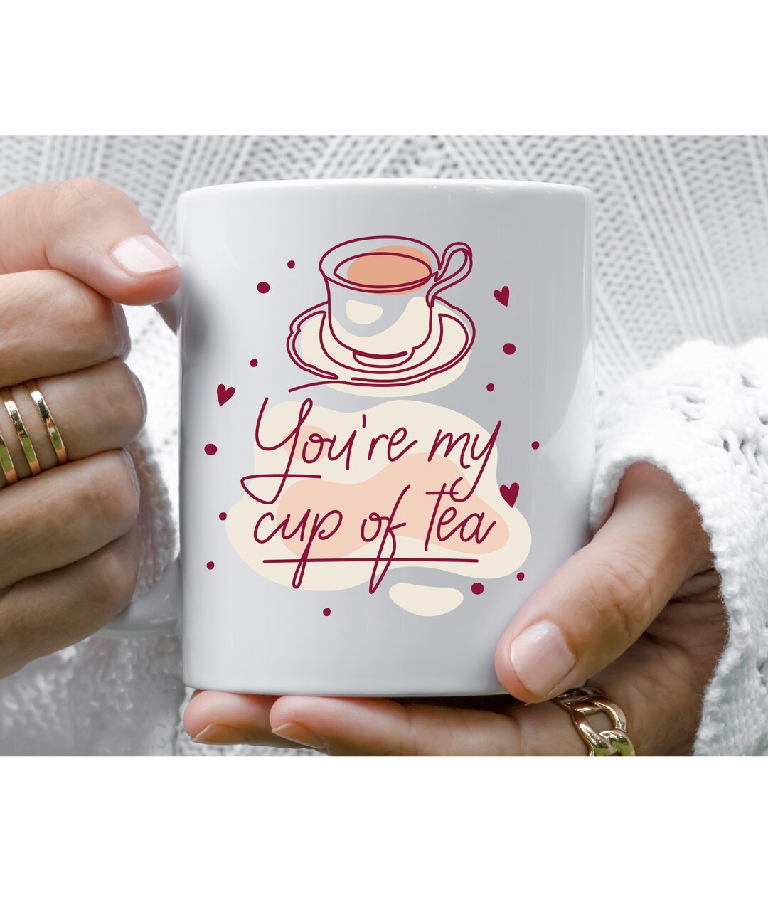 You're My Cup of Tea, Cute Tea Cup, Valentine's Mug, Tea Lover Mug ...