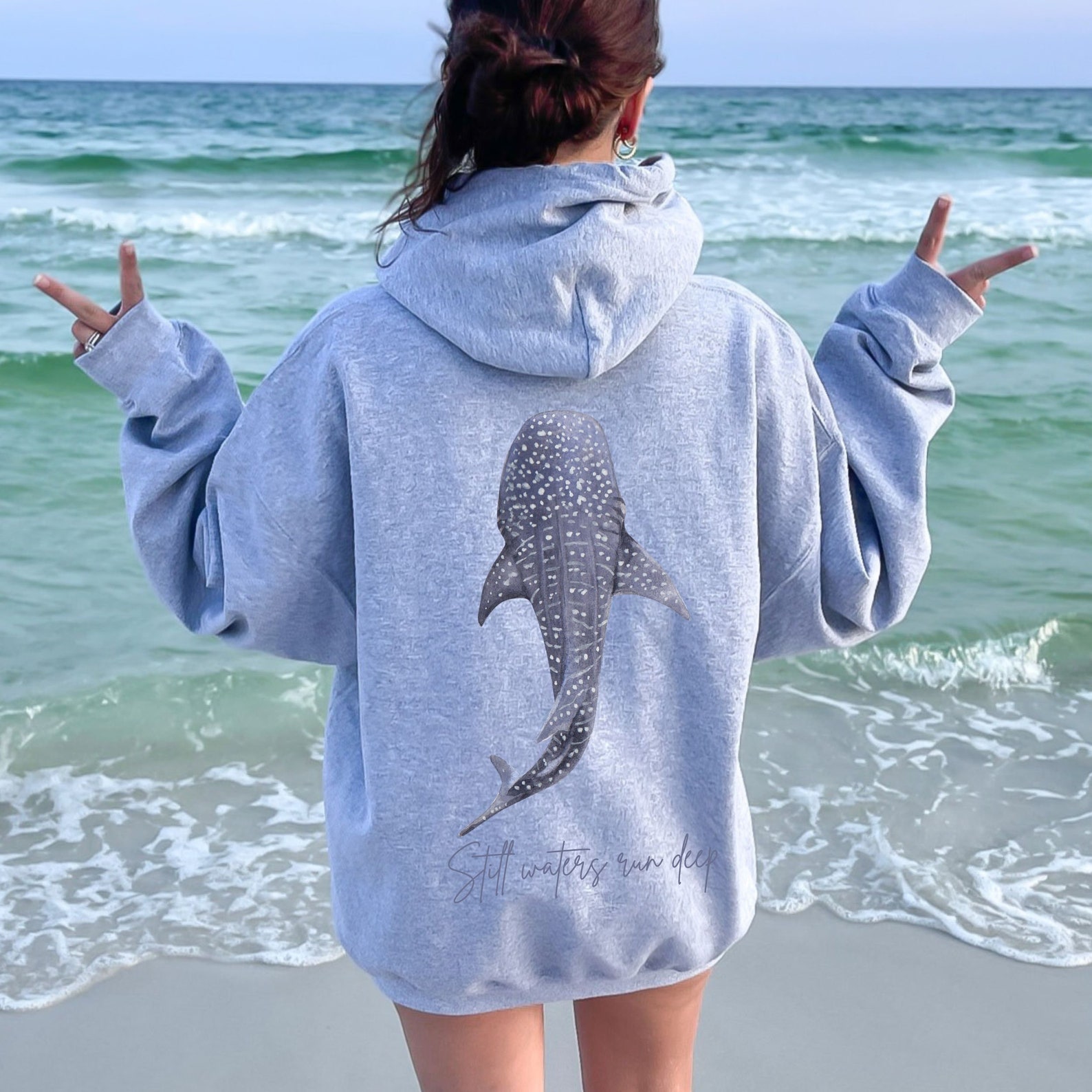 Whale Shark Hoody Ocean Inspired Style Ocean Animal Shirt Shakespeare ...