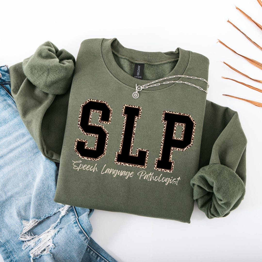 SLP Sweatshirt Speech Therapy Shirt Speech Therapy Slp Shirt SLP Gifts ...