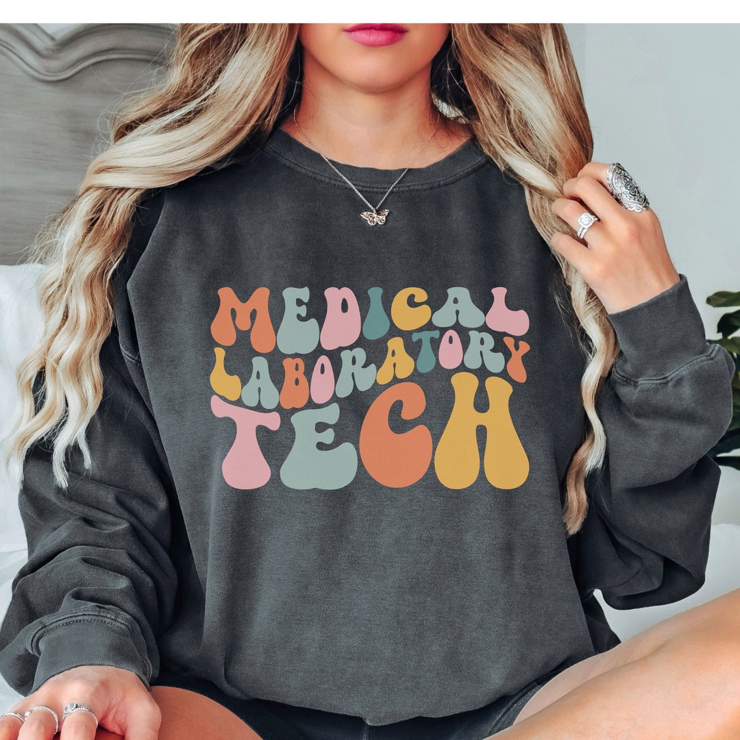 Medical Laboratory Tech Comfort Colors Sweater, Gift for Med Lab Tech ...